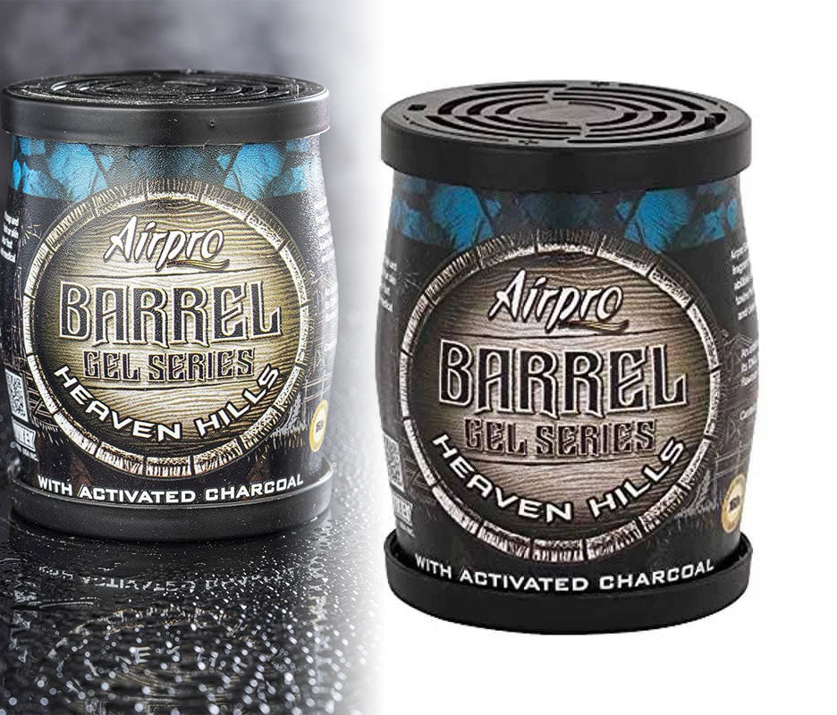 Airpro Barrel Max Car Gel Perfume & Air Freshener, Heaven Hills, 100 D ...