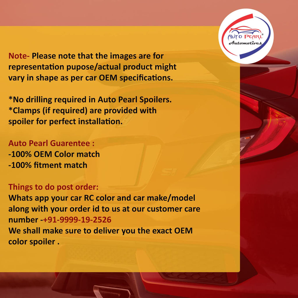 O.E Type Car Spoiler for Xcent (White) – Auto Pearl Automotives