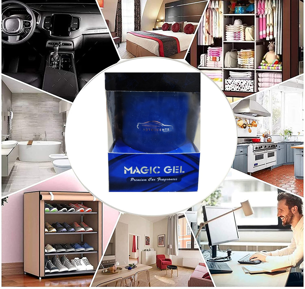 Auto Scents - Car Luxuary Organic Strong Air Freshener Perfume Gel, Fr ...