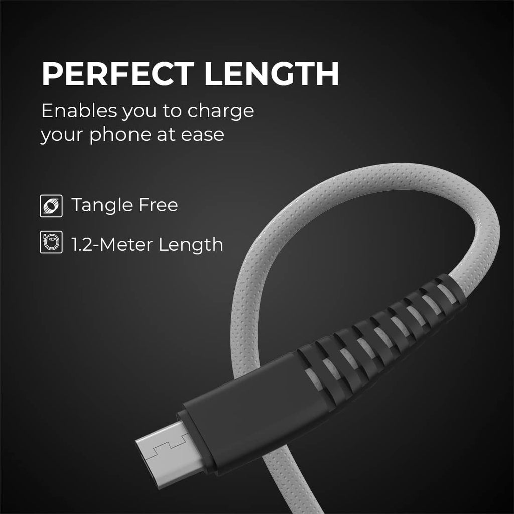 Nylon Braided 3 in 1 Multifunction Charging Cable for Android, iOS and ...