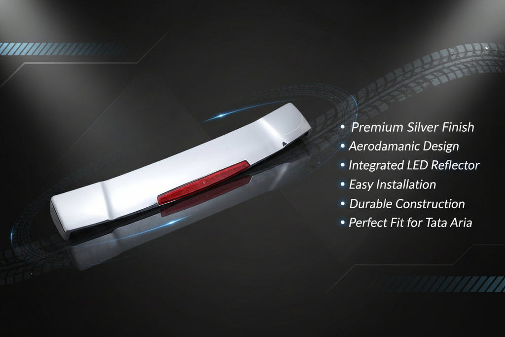 OE Type Car Spoiler for Tata Aria Arctic Silver Color – Auto Pearl ...