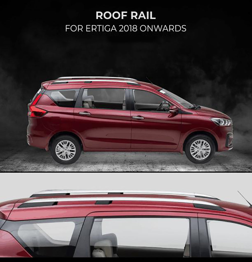 O.E. Type Roof Rail for Ertiga 2018 (Set of 2)|Silver – Auto Pearl ...