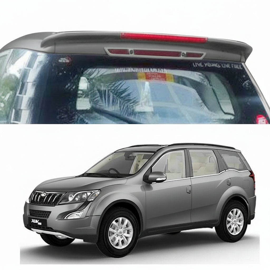 Mahindra XUV500 2011-2015 Car Spoiler with Brake Light | Auto Pearl FRP ...