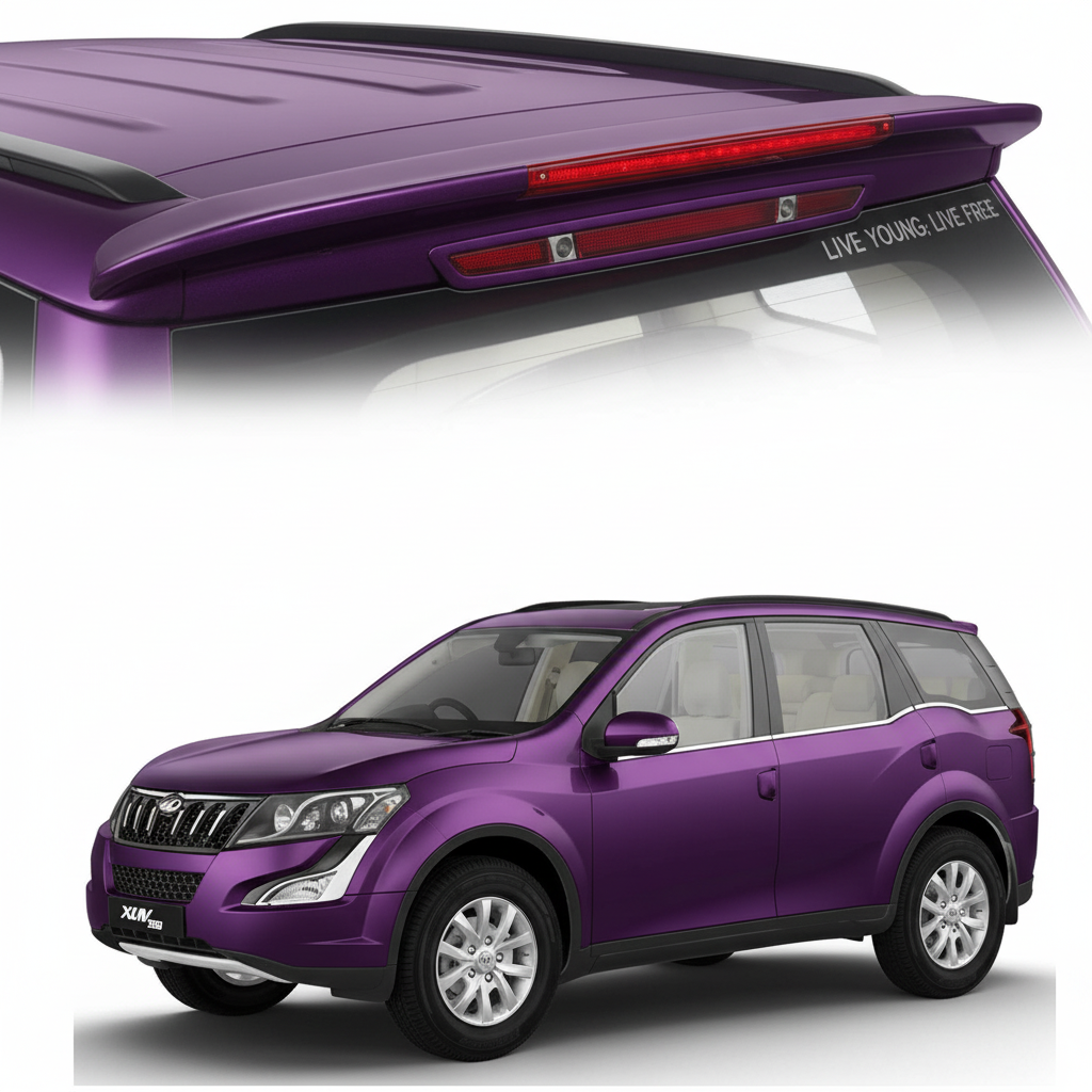 Mahindra XUV500 2011-2015 Car Spoiler with Brake Light | Auto Pearl FRP ...