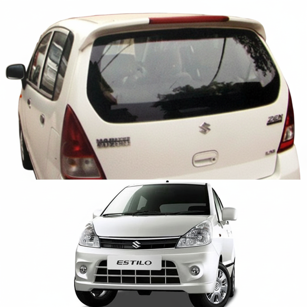 Maruti Suzuki Zen Estilo Car Spoiler with Brake Light | Auto Pearl FRP ...