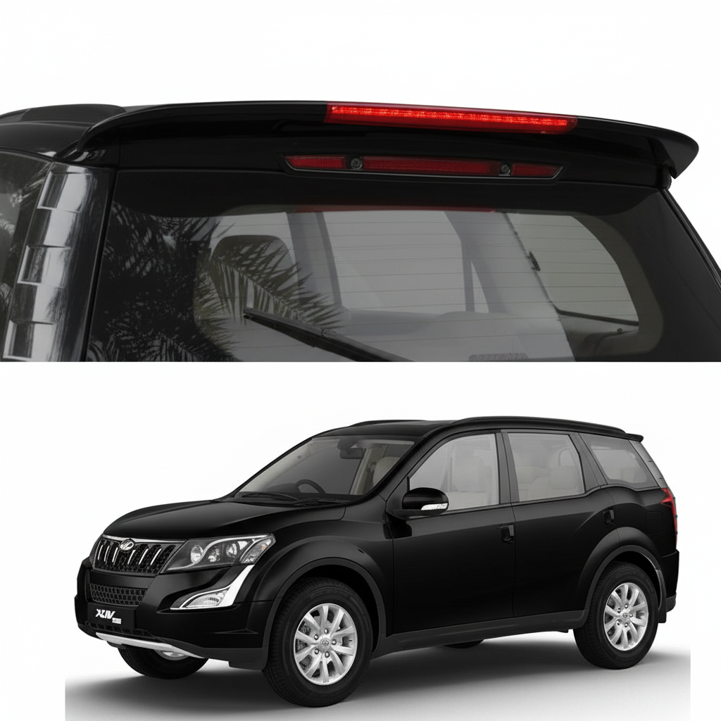Mahindra XUV500 2011-2015 Car Spoiler with Brake Light | Auto Pearl FRP ...